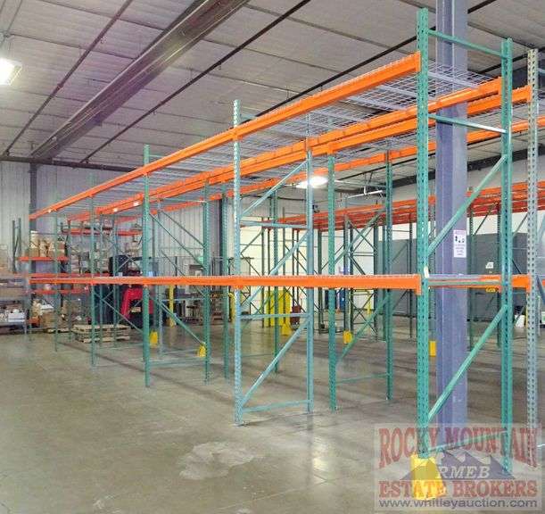 5 Bay Pallet Rack W/ Wire Decking. - Rocky Mountain Estate Brokers Inc.