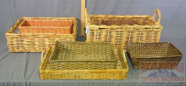 Assorted wicker & woven baskets. All for one money. - Rocky Mountain ...