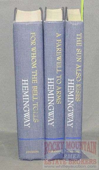 Ernest Hemingway 3 volume hard cover book set from the 1950's & 1960's ...