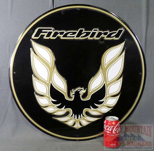 Large new 24" "Firebird" embossed tin sign. - Rocky Mountain Estate ...