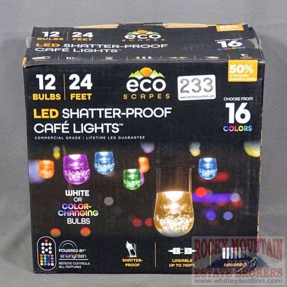 New Ecoscaps LED Color Changing, Shatter-Proof Café Lights. - Rocky ...