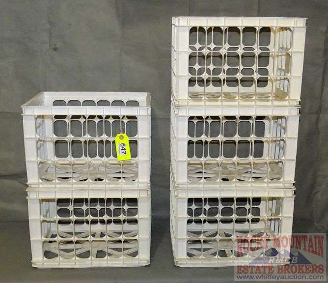 5 white plastic storage crates. All for one money. - Rocky Mountain ...