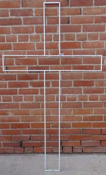 Large Cast Iron Cross. 48" high. - Rocky Mountain Estate Brokers Inc.