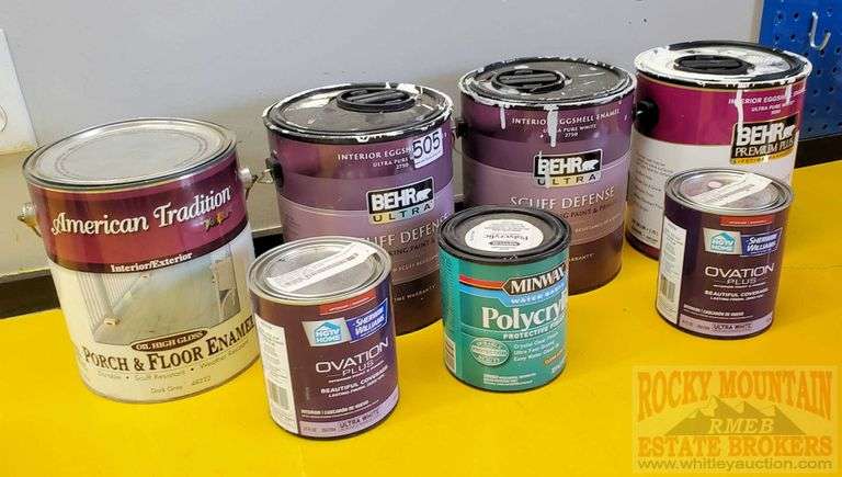 Asst. house paint. All for one money. - Rocky Mountain Estate Brokers Inc.