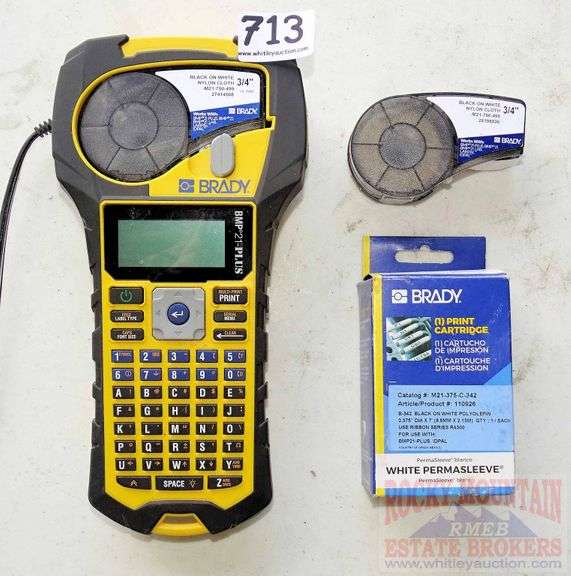 Brady BMP 21-Plus Portable 3/4" Label Printer with Extra nylon cloth ...
