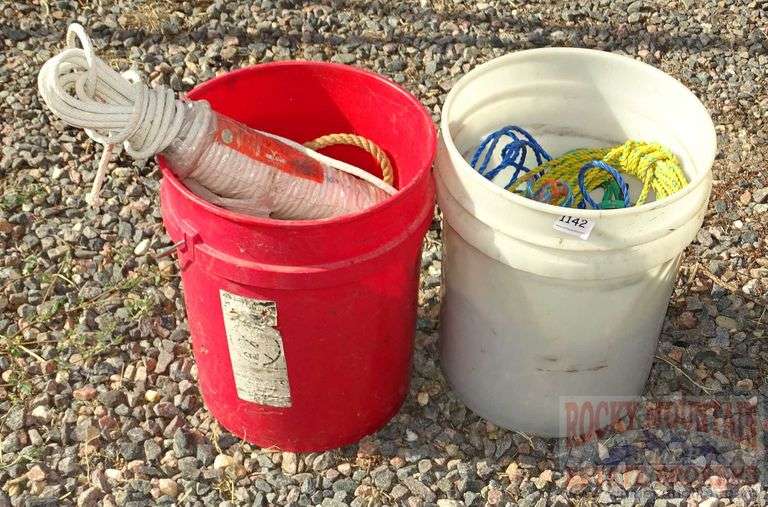2 5-gallon buckets with asst. rope. All for one money. - Rocky Mountain ...