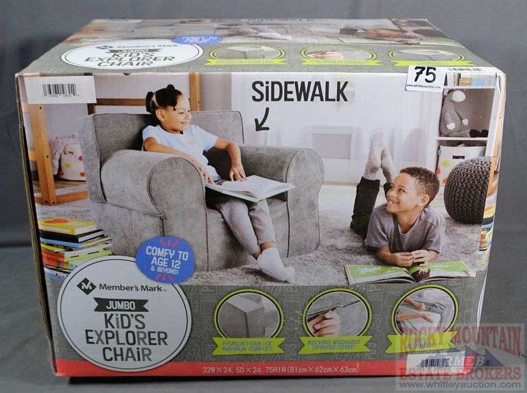 New in original box, Member's Mark kid's Memory Foam "Explorer" Chair ...