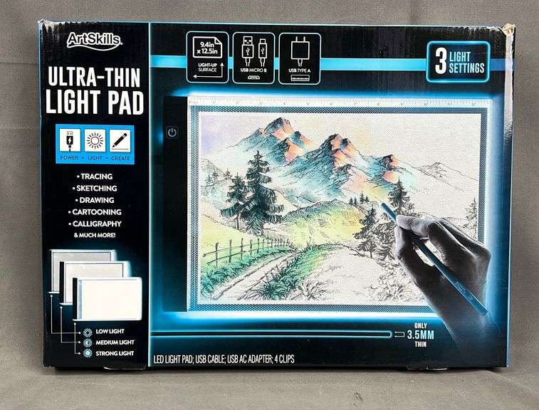 New ArtSkills Ultra-Thin Light Pad with 3 light settings. Great for ...