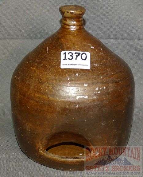 Vintage Stoneware Chicken Waterer, 8" high. - Rocky Mountain Estate ...