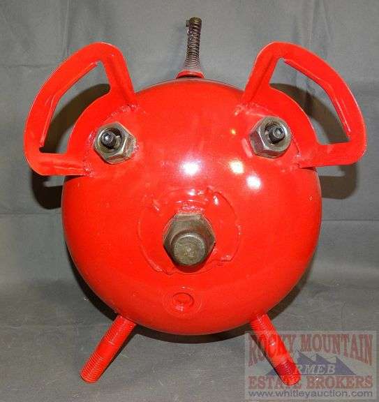 Neat Red Propane Tank Pig, 18" long. - Rocky Mountain Estate Brokers Inc.