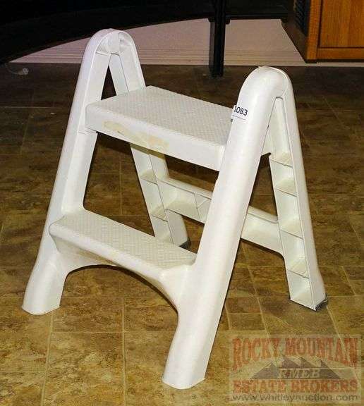 Heavy Plastic 2-Step Folding Step Stool. See description for location ...