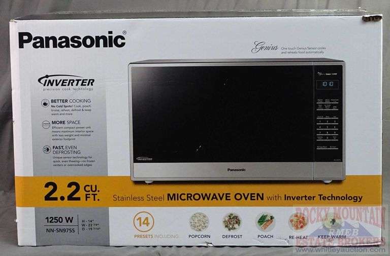 Like New Panasonic 2.2 Cubic Foot Stainless Steel Microwave Oven with ...