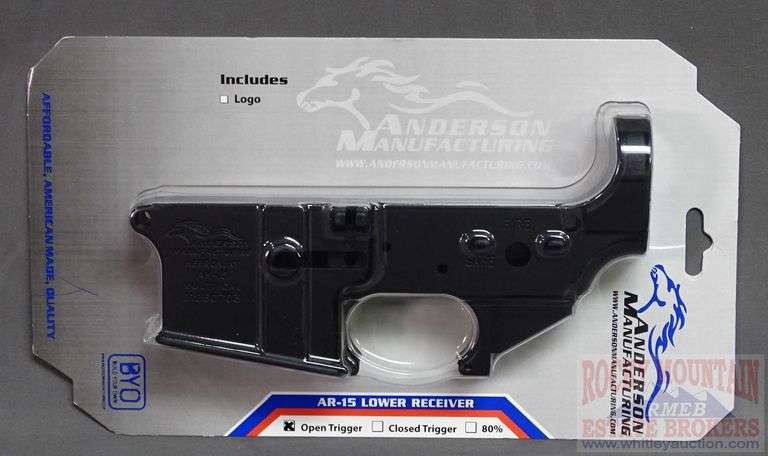 Brand New Anderson Mfg. Co. AR-15 Alloy Lower Receiver with Open ...
