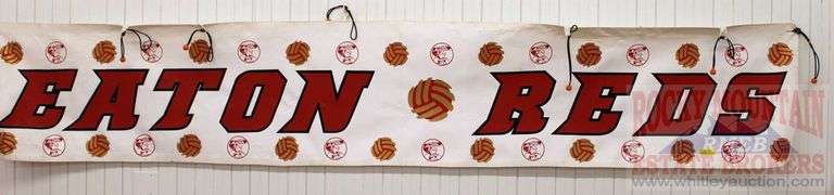 12' Eaton Volleyball banner with Indian, From Eaton, Colorado Schools ...