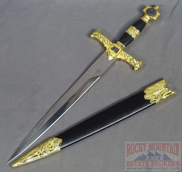 New, Historical Style Short Sword W/ Stainless Steel Double Sided Blade ...