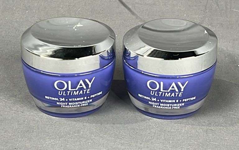 2 New 1.7 oz. Jars of Olay Ultimate Retinol 24+Vitamin E+Peptide Night ...