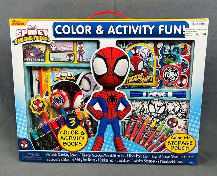New Spidey & Friends Color & Activity Set W/ 3 activity books, design ...