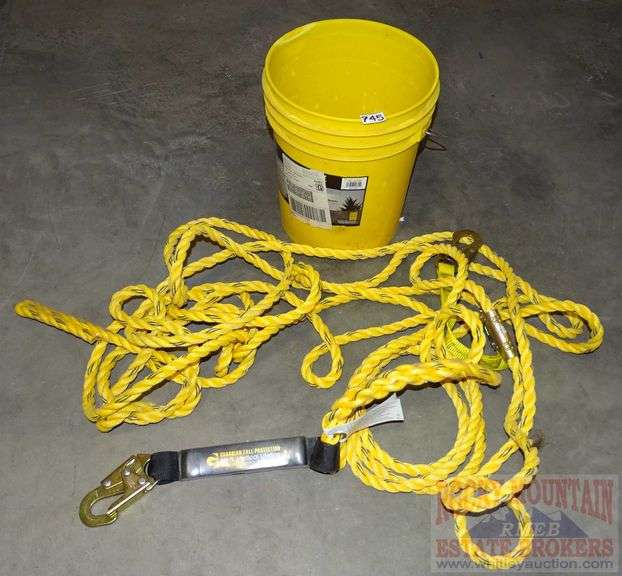 Guardian Fall Protection 50' Vertical Lifeline & 5-Gallon Bucket ...