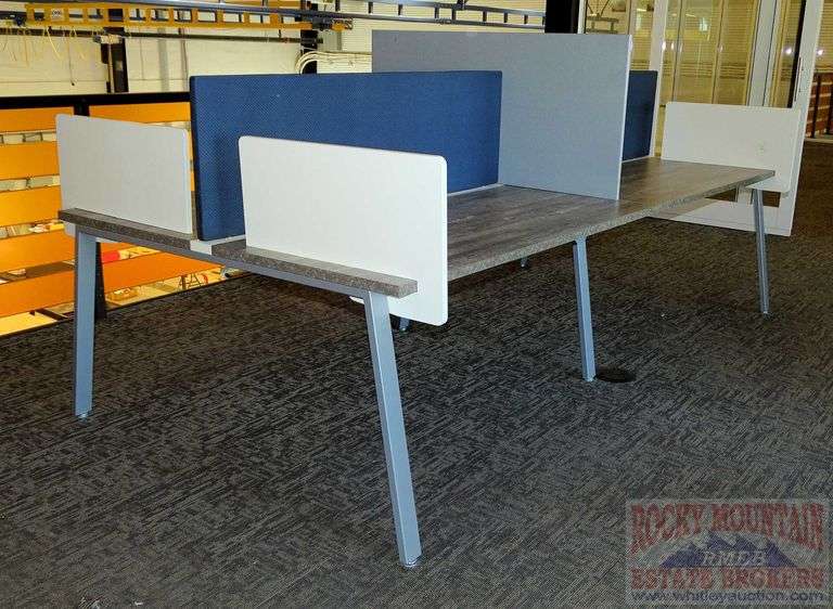 Free-Standing Work Station W/ Dividers, 54"x120"x58". - Rocky Mountain ...