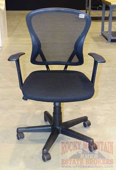 Like New, Global Industrial "Interion" Roll-Around Adjustable Armed ...