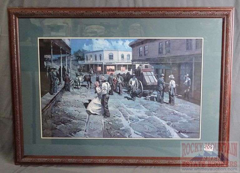 Robert Summers Artist Signed Fine Art Print - "Downtown Meeting" in ...