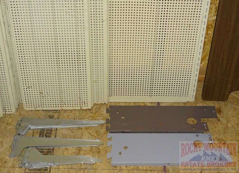 Asst. Lozier Shelf Parts Including One 45"x36" Back Panel, Five 48"x22 ...
