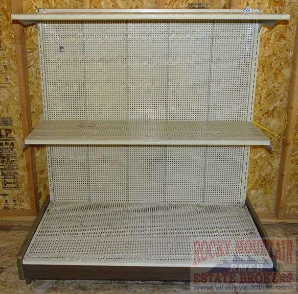 Metal 3-Shelf Lozier Shelving Unit. This adds a lot of valuable storage ...