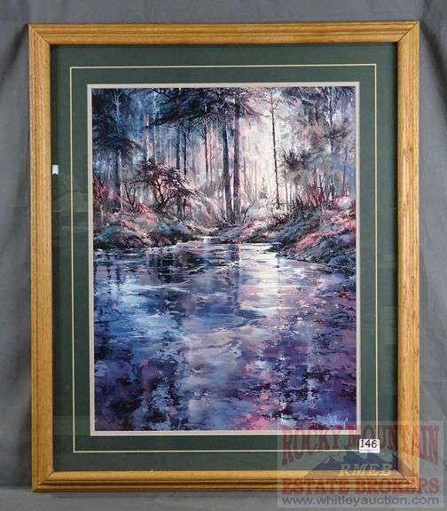 "Gothic Woods" Mystical Forrest Print, Custom Framed & Double Matted ...