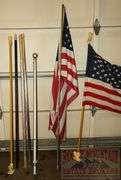 Asst. Flags & Flag Poles. Flag is approx. 30"x50". All for one money ...