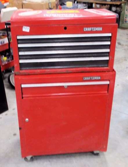 Craftsman Rolling Tool Box Base W/ 4-Drawer Top Box. 26" wide. - Rocky ...