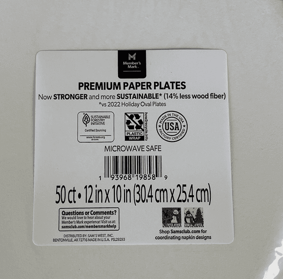 New 50 Count Packs of 10"x12" Premium Paper Plates. These are nice ...