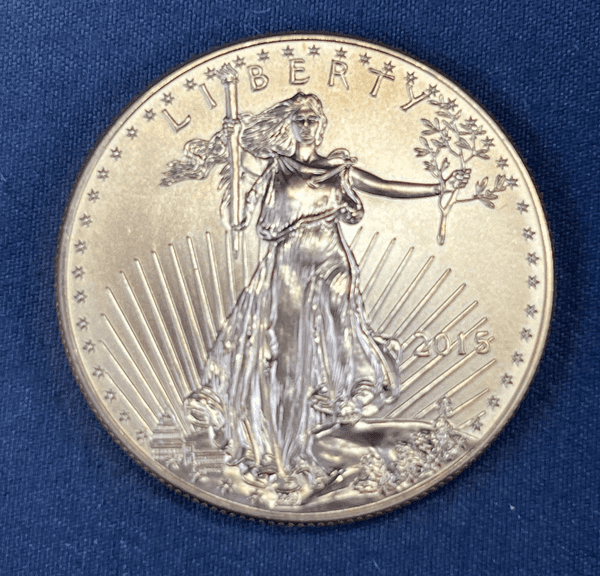 2015 $50 American Gold Eagle 1 Ounce Gold Coin. - Rocky Mountain Estate ...