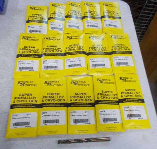 15 Kimball Midwest Super Primalloy & Cryo-Gen Drill Bits. These appear ...