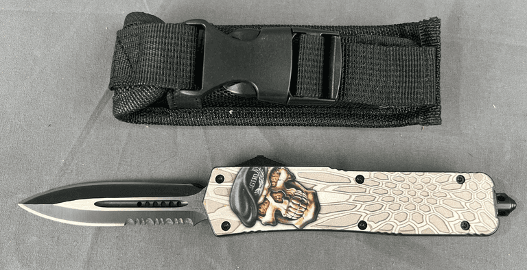 Brand New, High Quality Heavy Duty, Out-the-Front Push Button Knife ...