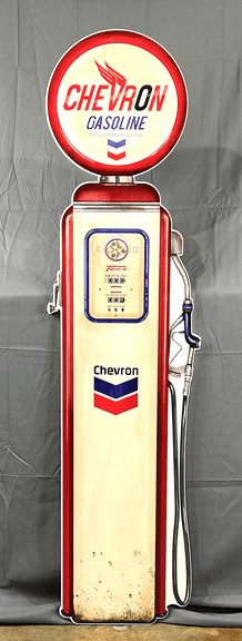 Extra Large 60" "Chevron" Gas Pump Sign. This is a super cool massive ...