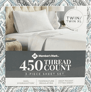 New Members Mark Twin/Twin XL Size, 450 Thread count 3-Piece sheet set ...