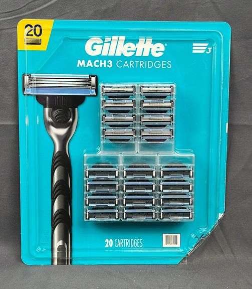 New Gillette Mach 3, 20 Pack Razor Refills. - Rocky Mountain Estate ...