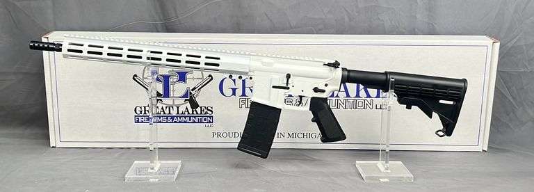 New GLFA White AR-15 .223 Wylde (accepts both .223 & 5.56 NATO) Semi ...