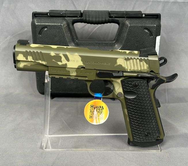 Brand New Girsan MC1911S Untouchable Govt OD Green Camo .45 ACP Semi ...