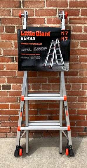 New Little Giant Versa Multi-Use Aluminum 300 lb. Capacity Step Ladder ...
