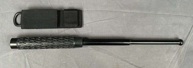 Brand New 16" Heavy Duty Expandable Steel Baton w/ Sheath. This is not ...