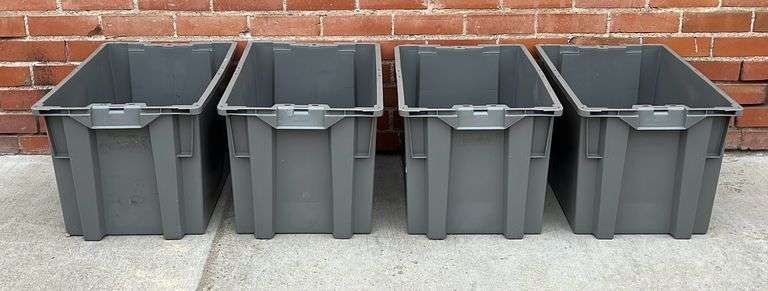 4 Heavy Duty Commercial Grade LewiSystems GS6040-36 Stack-N-Nest Grey ...