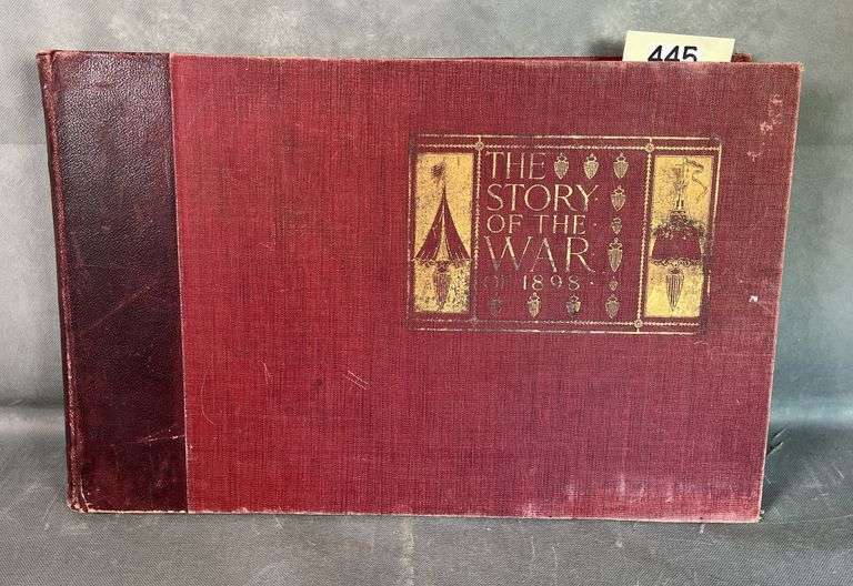 Super Cool 1898 "The Story of the War of 1898" Large Size Hard-Cover ...