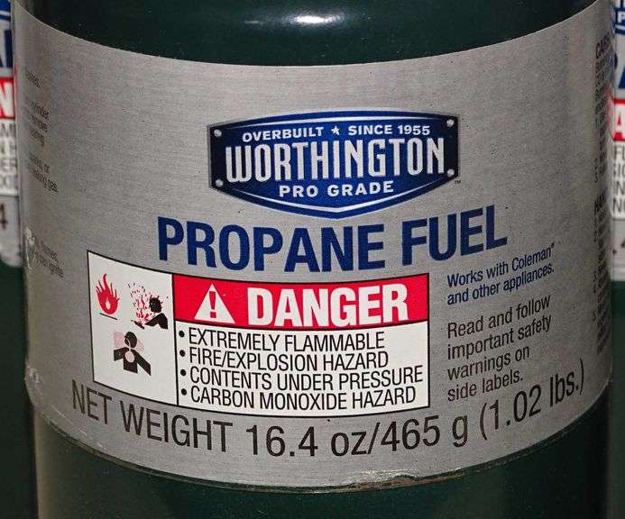 6 New Cans Of Worthington Propane Fuel. All appear full. All for one ...