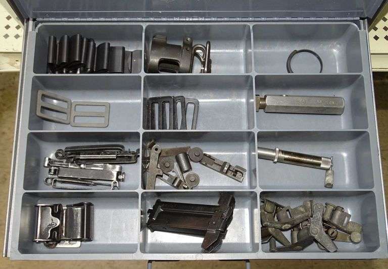 Nice Commercial Grade 4-Drawer Parts Cabinet W/ Asst. Firearm Parts. 11 ...