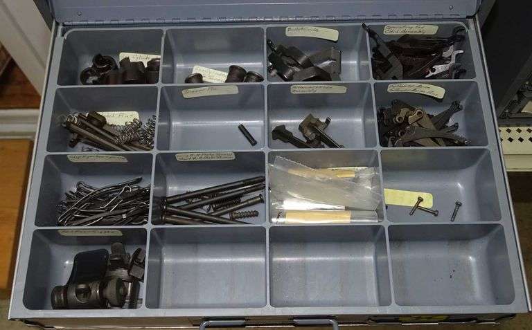 Nice Commercial Grade 4-Drawer Parts Cabinet W/ Asst. Firearm Parts.11 ...