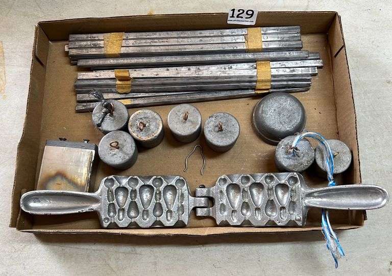 Palmer #301 Lead Sinker Mold & Asst. Lead. All for one money. - Rocky ...