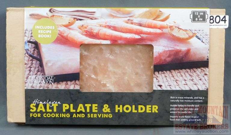 New 12"x8" Himalayan Salt Plate Holder & Stand. - Rocky Mountain Estate ...