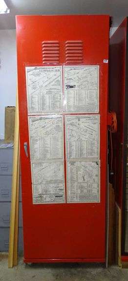 Heavy Duty Steel Locking 1-Door Cabinet W/ Interior Gun Storage & Light ...