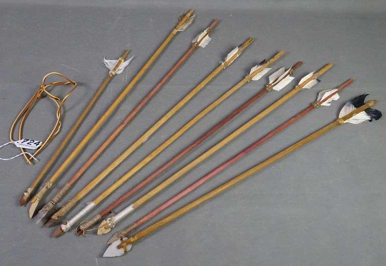 9 Asst. Hand Made Arrows W/ Stone Points. All for one money. - Rocky ...